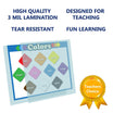 Children Learning Colors Chart Laminated Classroom Poster#N# – Young N ...